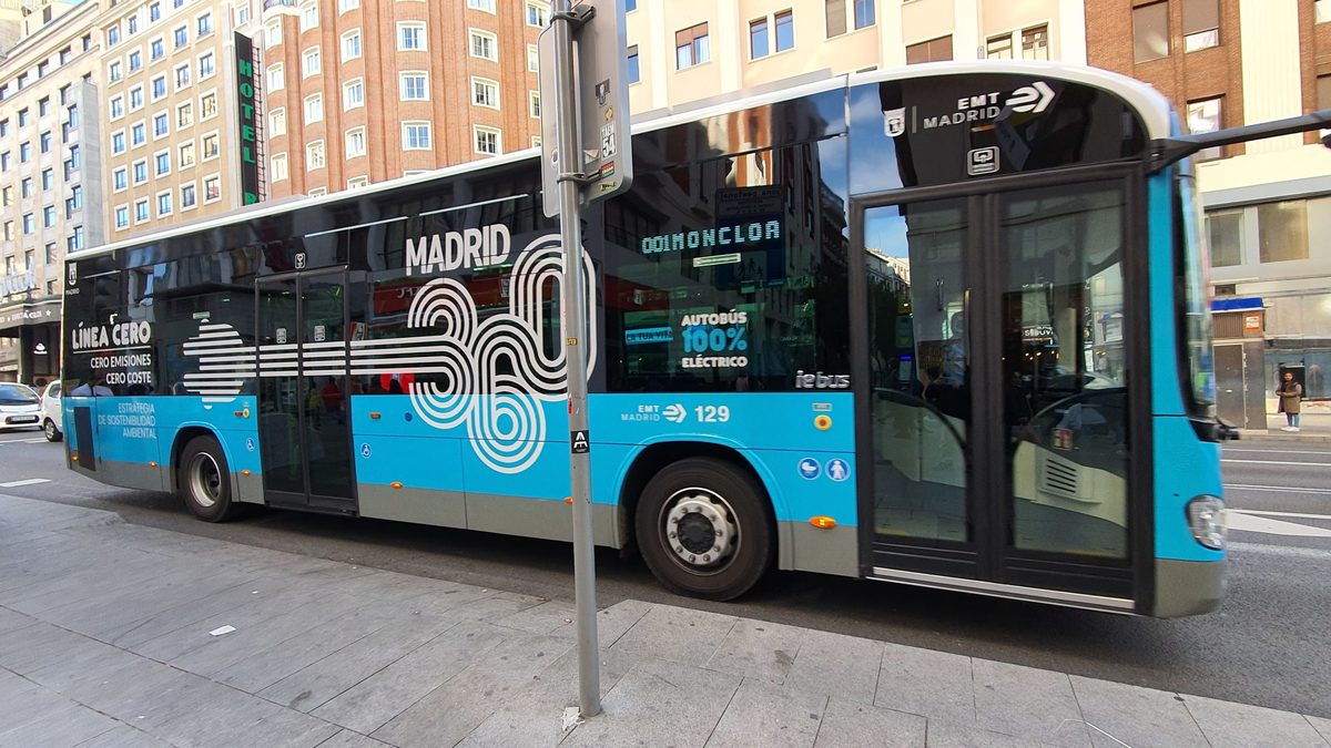 Los autobuses de EMT Madrid serán gratuitos los días 8 y 9