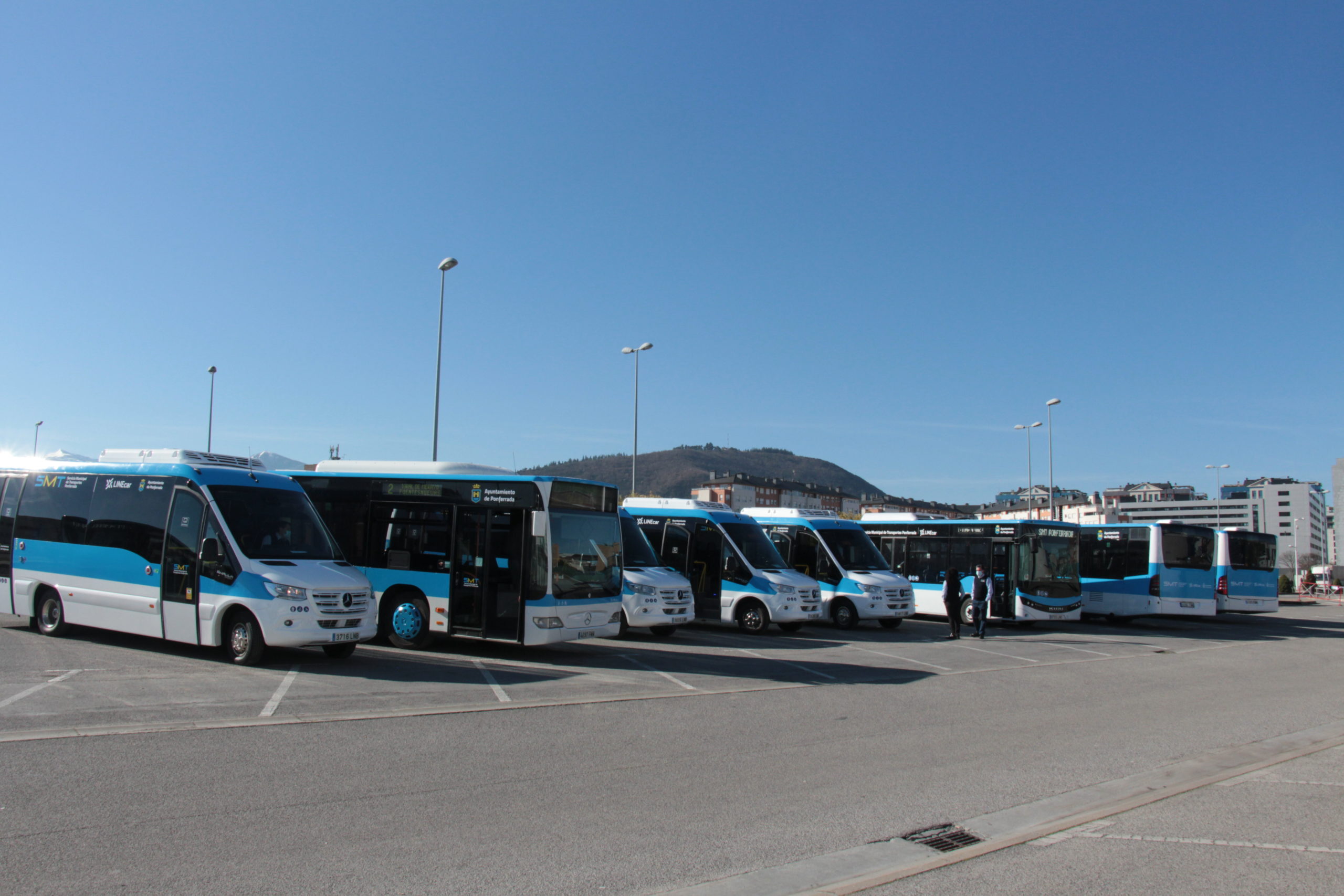 Los nuevos autobuses urbanos SMT de Ponferrada cumplen un año